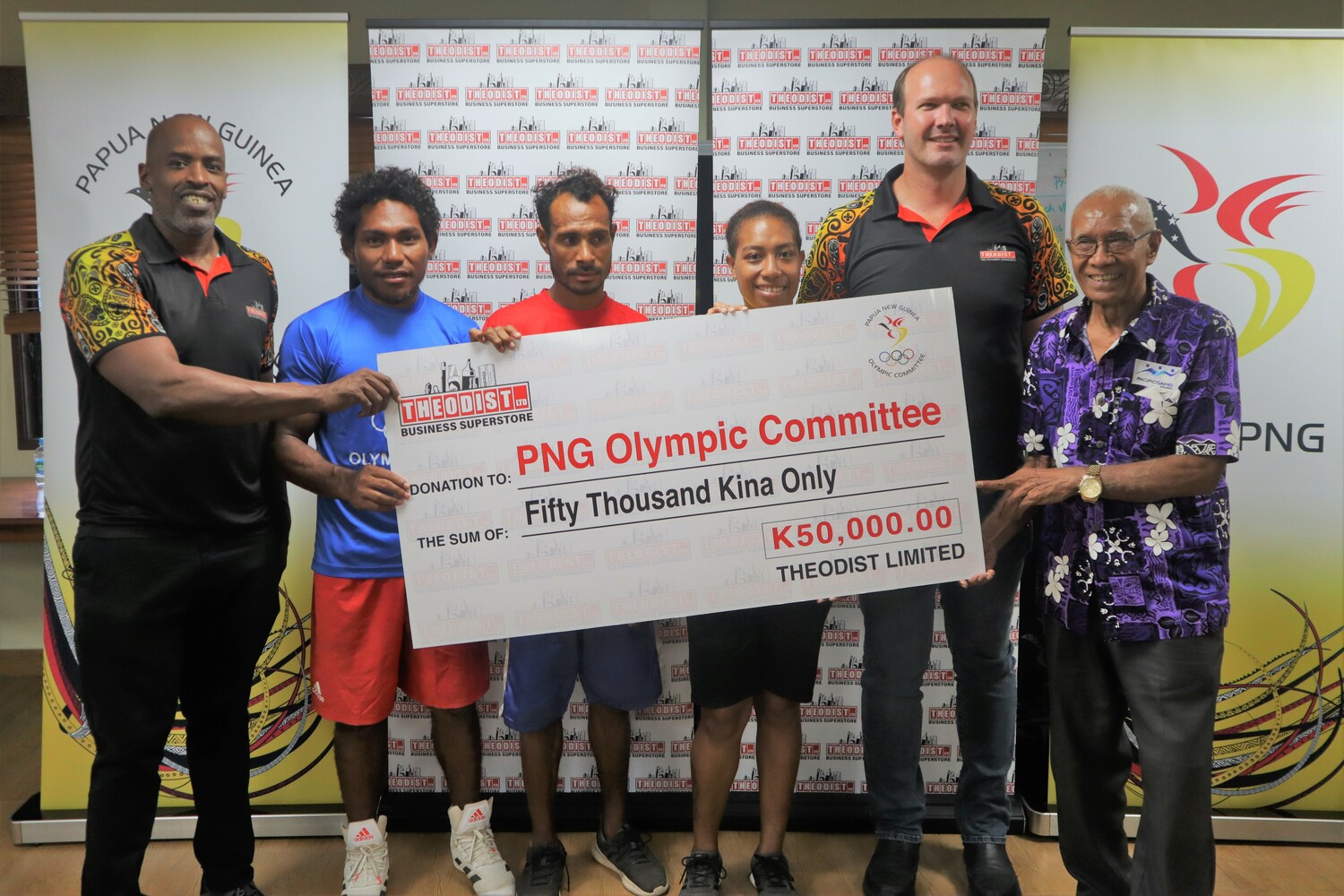 Theodist Donates K50,000 to PNG Olympic Committee - Theodist
