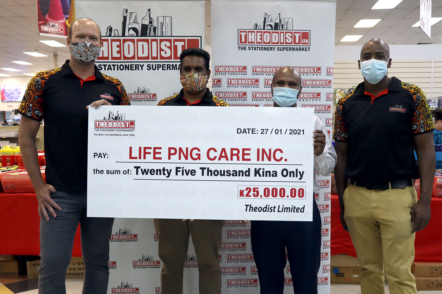 Donation to Life Care PNG Inc. - Theodist