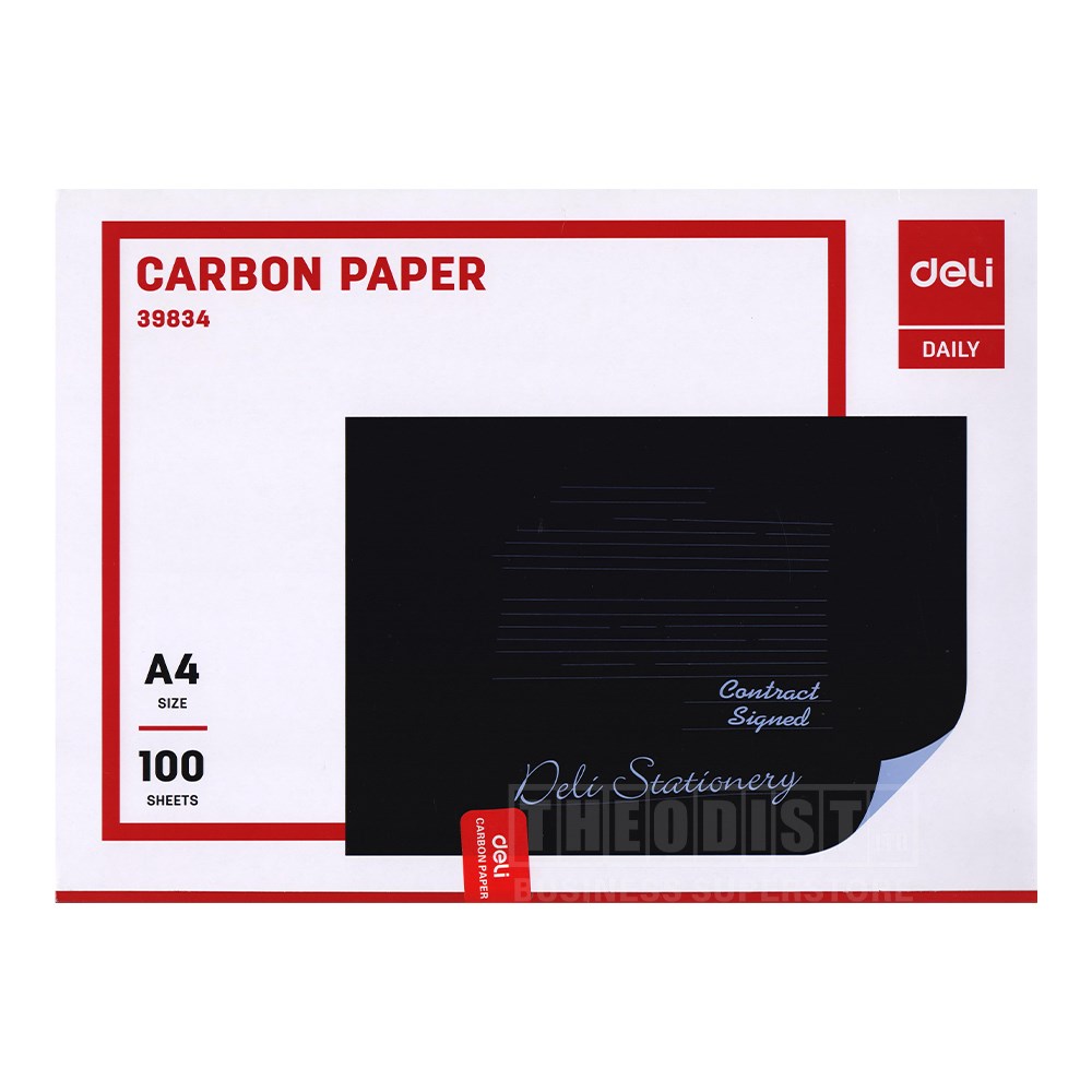 Deli 39834 Carbon Paper A4 100 Sheets Box Theodist
