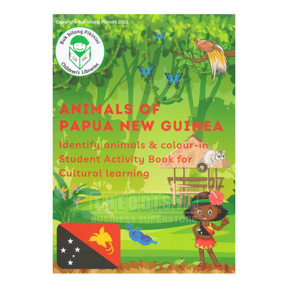 Animals of Papua New Guinea Buk Bilong Pikinini Book Colouring-in and ...