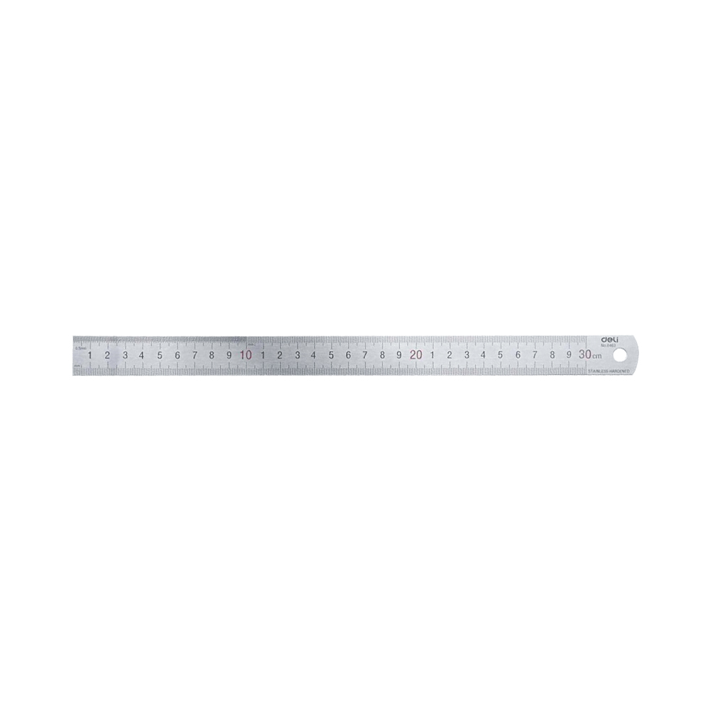 Deli DL8030 Stainless Steel Ruler 30cm | Theodist - Theodist