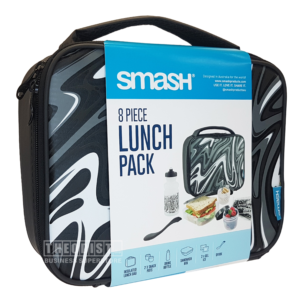 Smash 27741 Lunch Pack 8 Piece, Black - Theodist