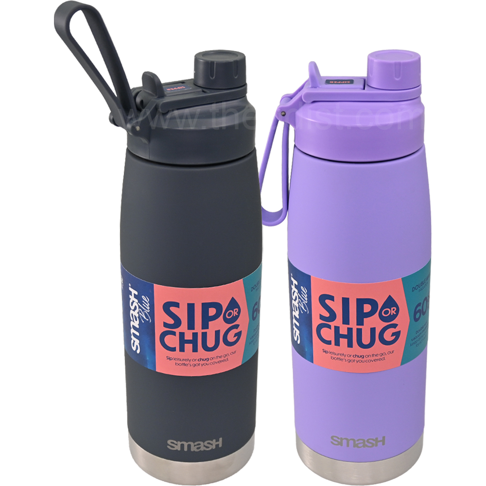 Smash Blue 31372 Soft Touch Dual Pro Sip or Chug Double Wall Vacuum ...