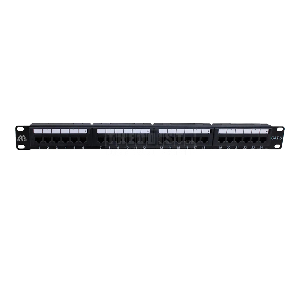 MSS MSSPP246U Copper 24 Port Loaded Cat6 Unshielded PCB Patch Panel ...