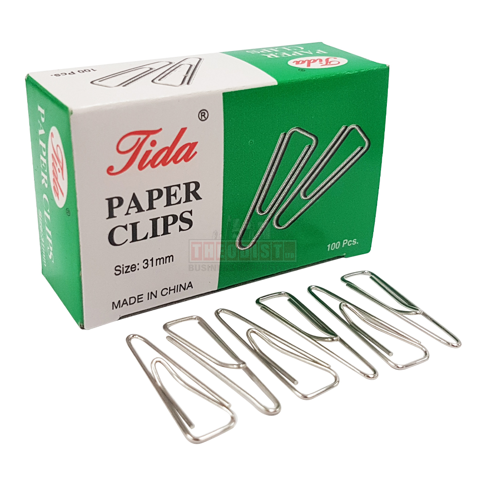 Tida 38515 Triangle Paper Clips 31mm 100 Pack | Theodist - Theodist