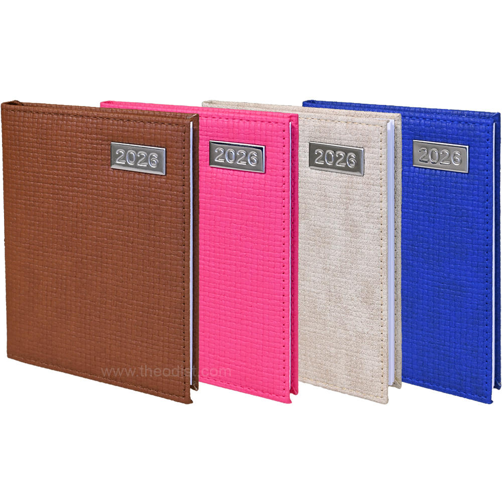 Dats Carnegie 72081 2026 Diaries A6 Black, Blue, Brown, Grey Week to ...