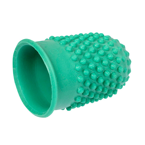 Rexel Rubber Finger Thimblettes Size: 0 10/Box Green - Theodist