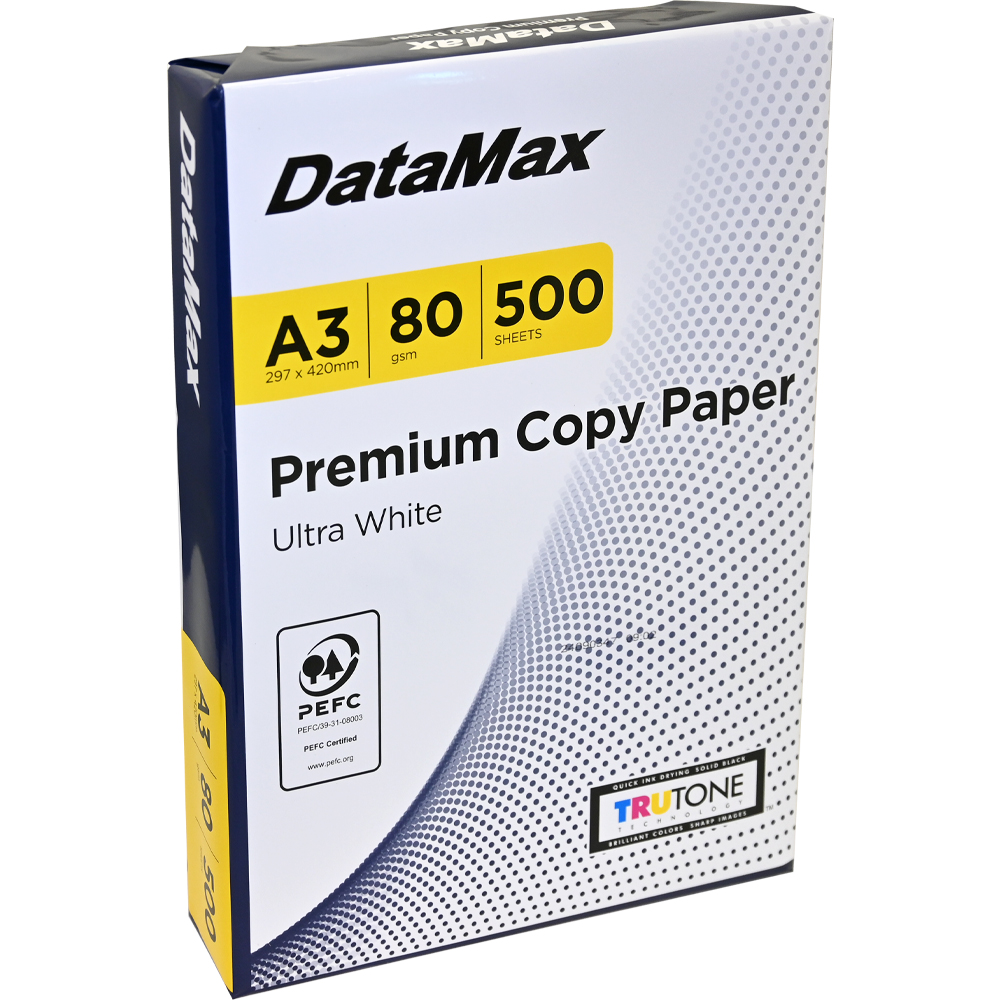 DataMax 4735 Premium Copy Paper Ultra White A3 80GSM 500 Sheets - Theodist