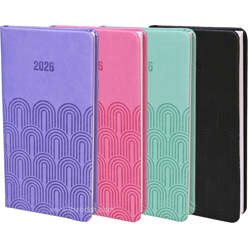 Dats Carnegie 72086 2026 Slim Diaries Purple, Pink, Green, Black Week ...