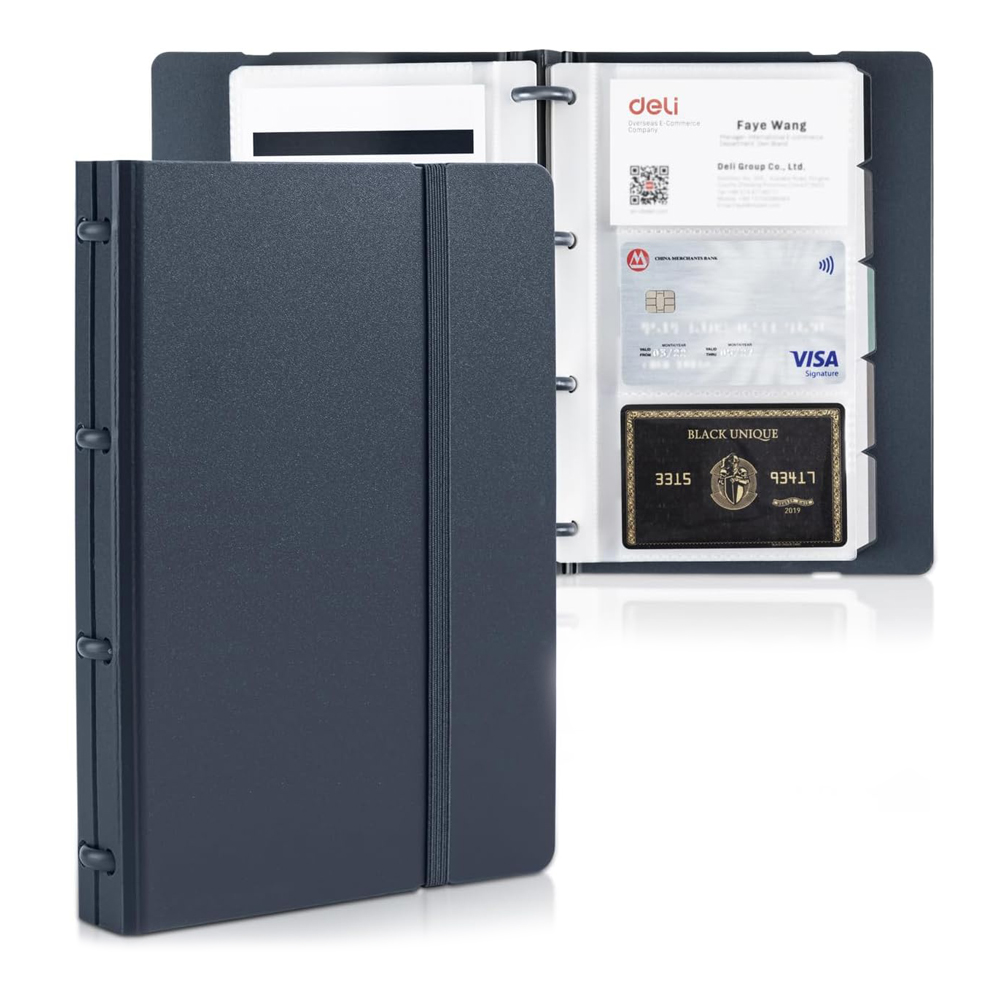 Deli 5778 Business Card Book 90 Cards - Theodist