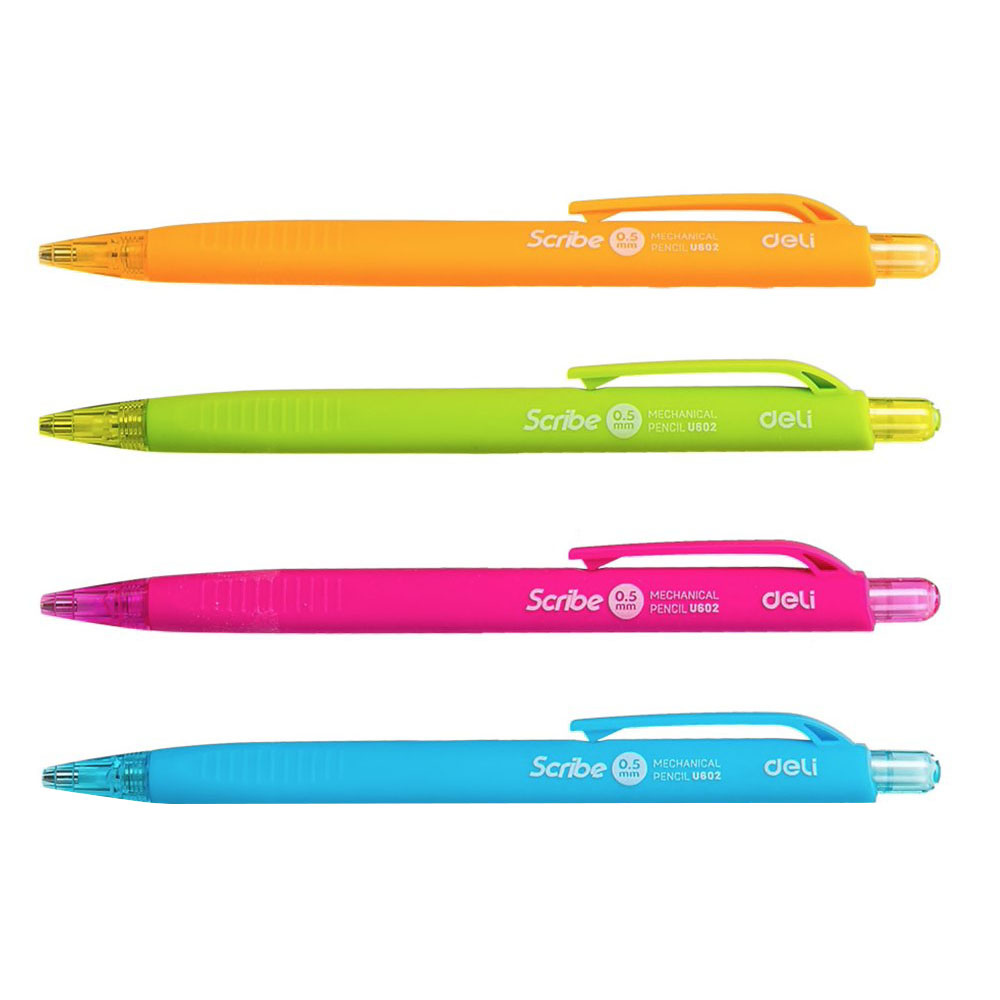 Deli Scribe Mechanical Pencil U602 0.5mm, Assorted | Theodist - Theodist