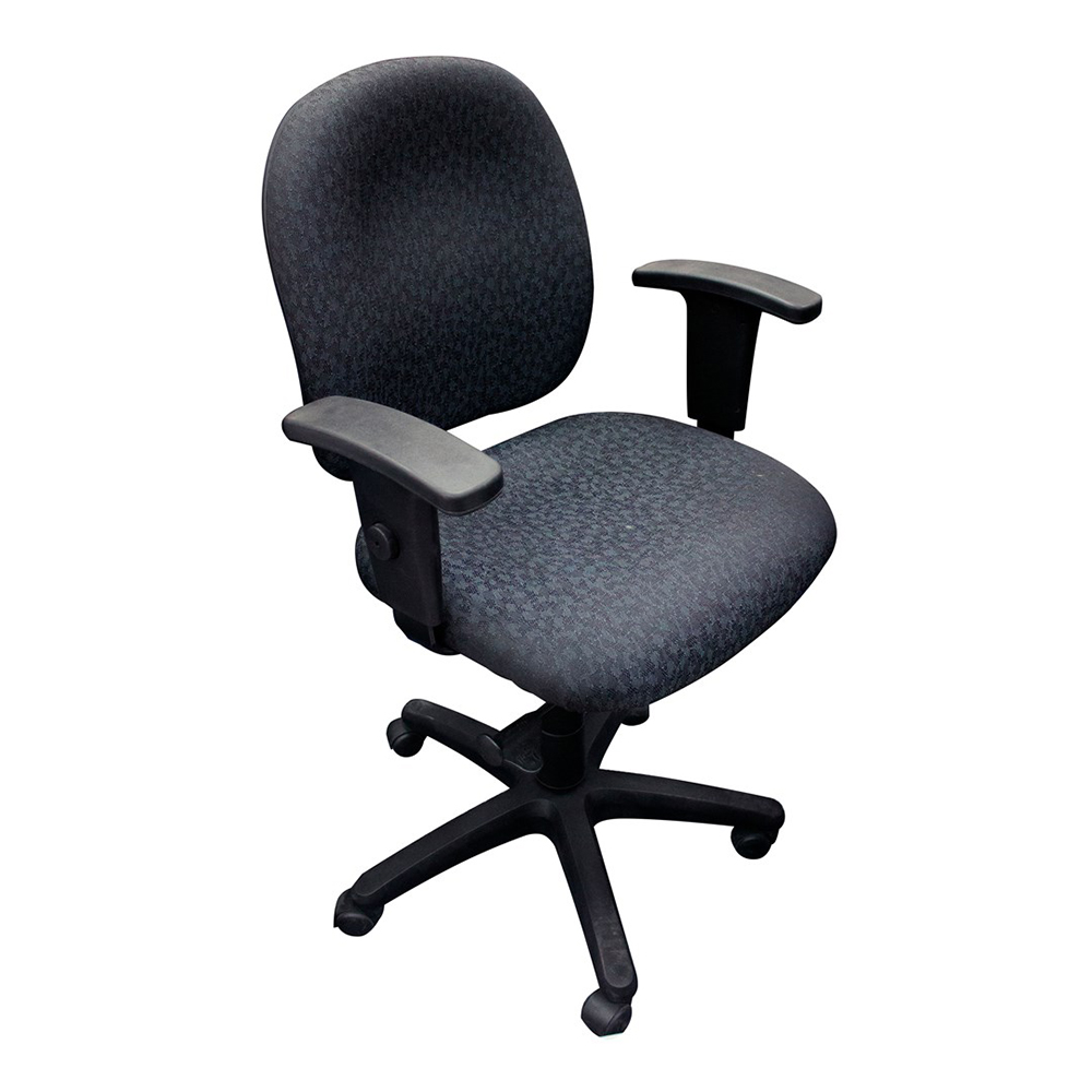 Office Typist Chair Arms Adjustable A3252F Swivel, Navy, Charcoal ...