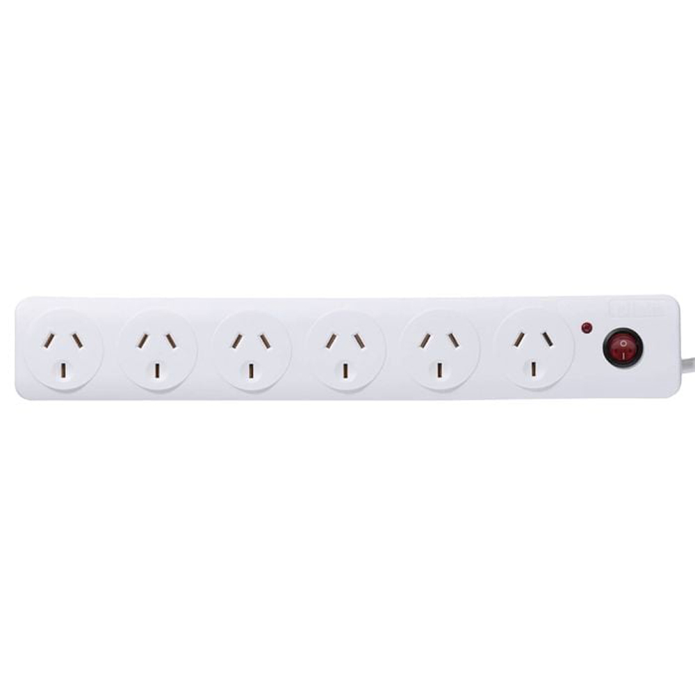 Click CLKPB6K-S 6 Outlet Power Board with Master Switch, 0.9m Lead ...