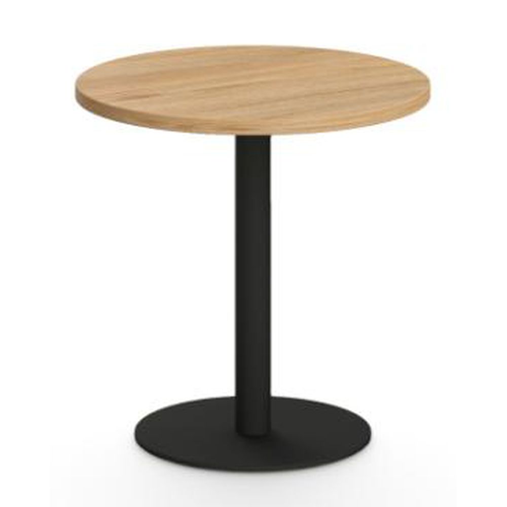 Milano Series Meeting Table Round, 600DIA x 750H, Light Grey, Oak ...
