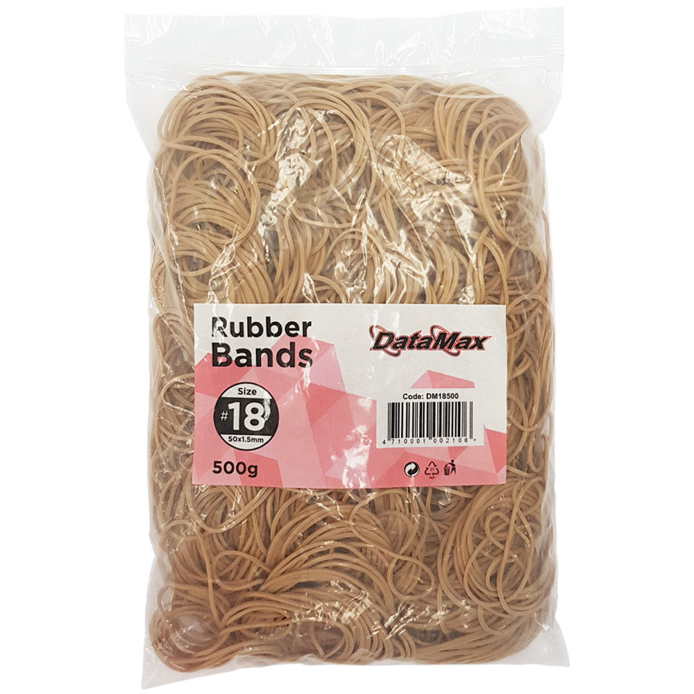 DataMax DM18500 No.18 Rubber Bands 50x1.5mm 500g | Theodist - Theodist