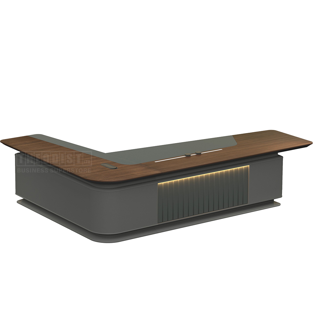 Executive Desk EDCD28R Right L-Shape EDC Series EDC-01D28 ...