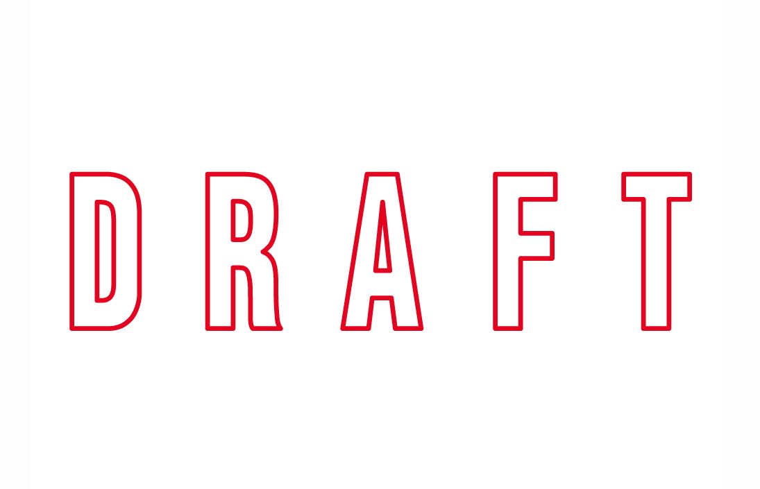 Shiny EN015 "DRAFT" OA Pre-Inked Stamp - Theodist