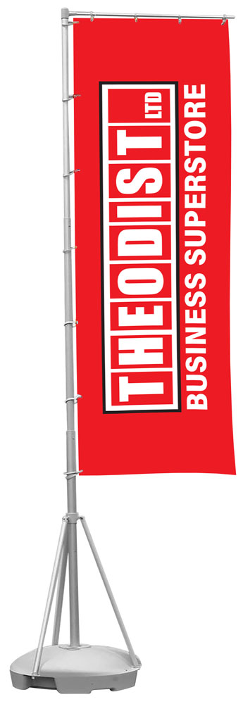 Flagpole Display Outdoor 4.1m Includes Printing - Theodist