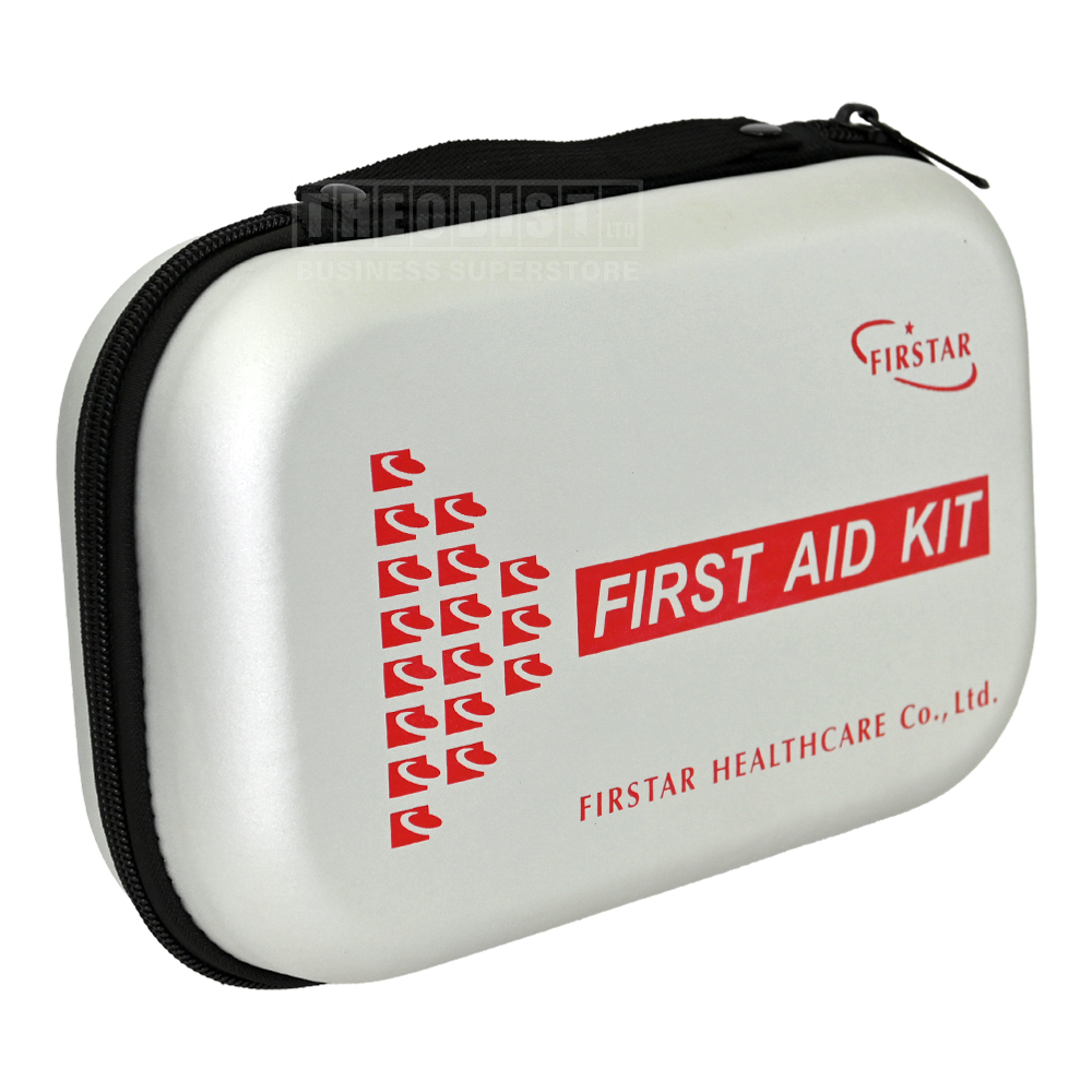 Firstar First Aid Kit in EVA Case 43 Pcs, Silver - Theodist