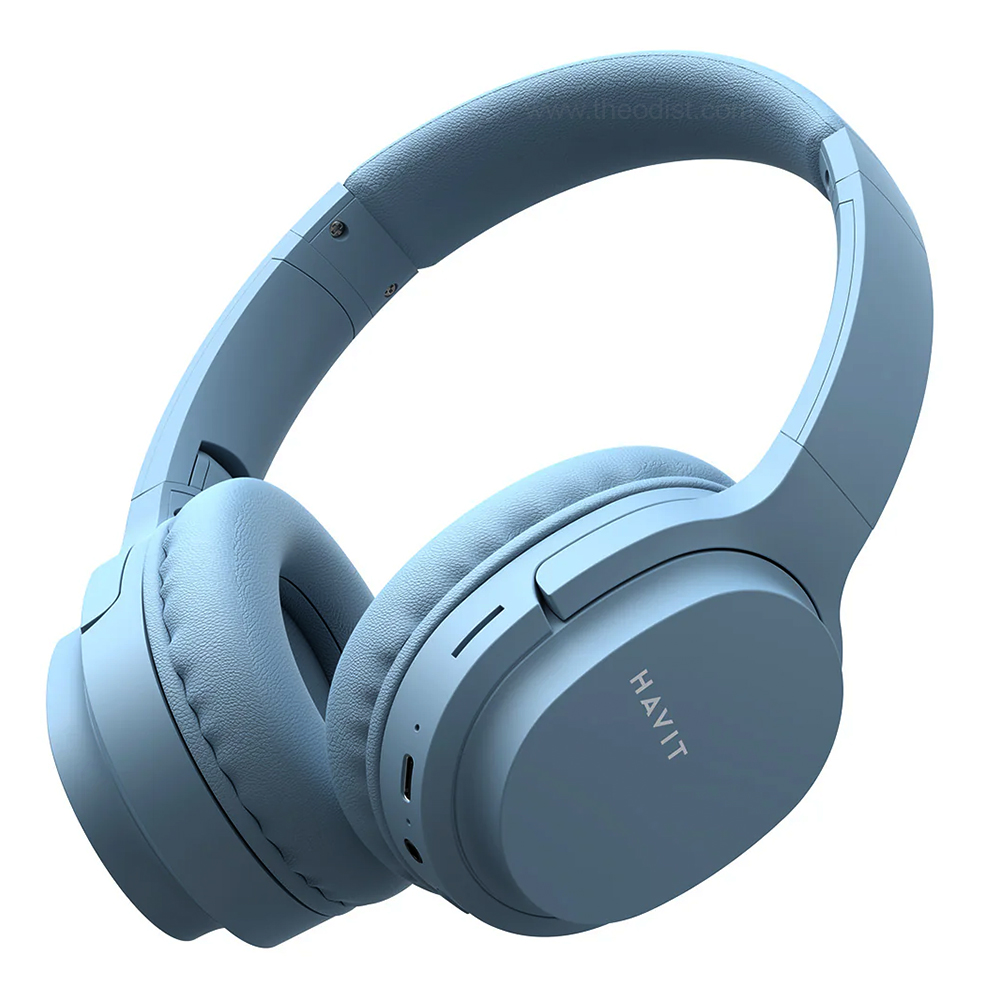 Havit I62 Wireless Bluetooth Headphone 90 Rotating Deep Blue - Theodist
