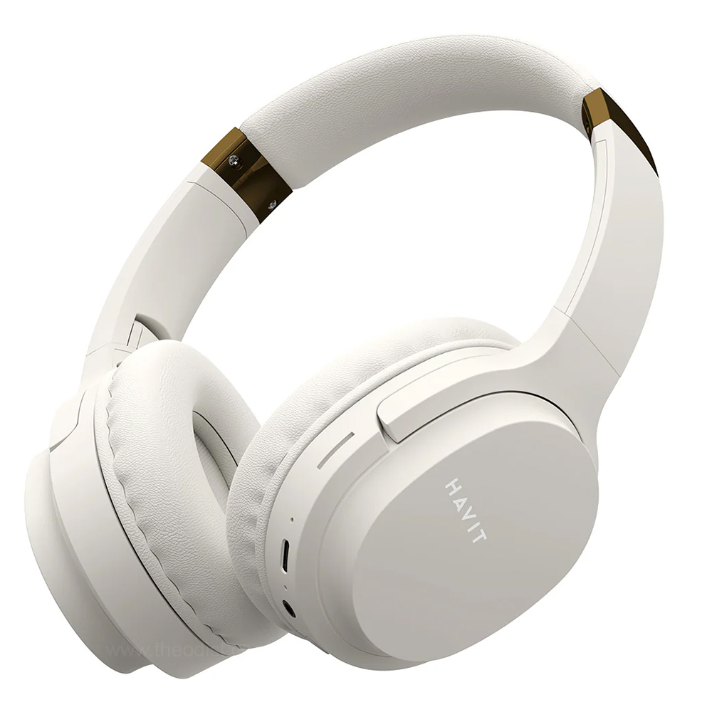 Havit I62 Wireless Bluetooth Headphone 90 Rotating Gold - Theodist