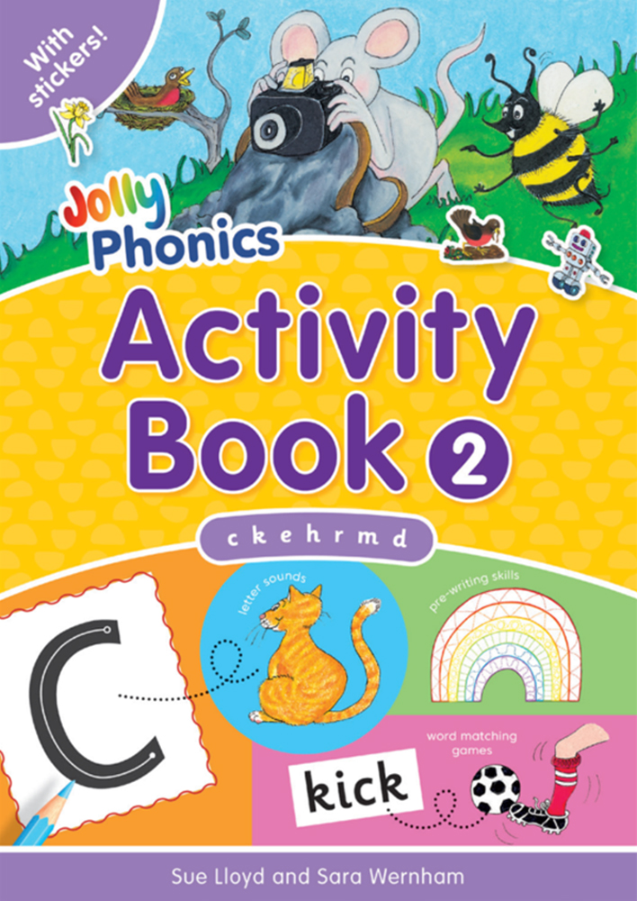Jolly Phonics Activity Book 2 - c k e h r m d - Theodist