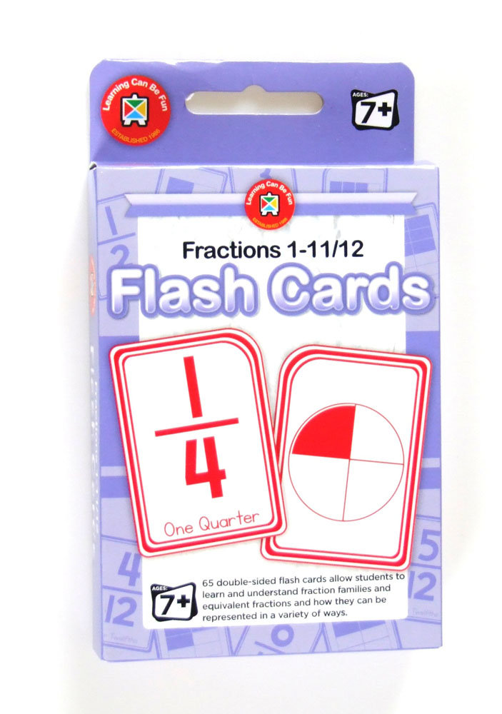 Learning Can Be Fun Flash Cards Fractions | Theodist - Theodist