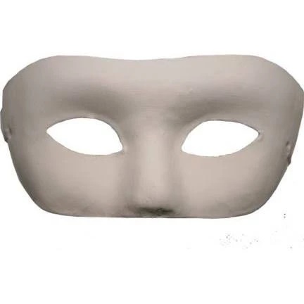 MASK HALF FACE SINGLE PAPER MACHE EC - Theodist - Theodist