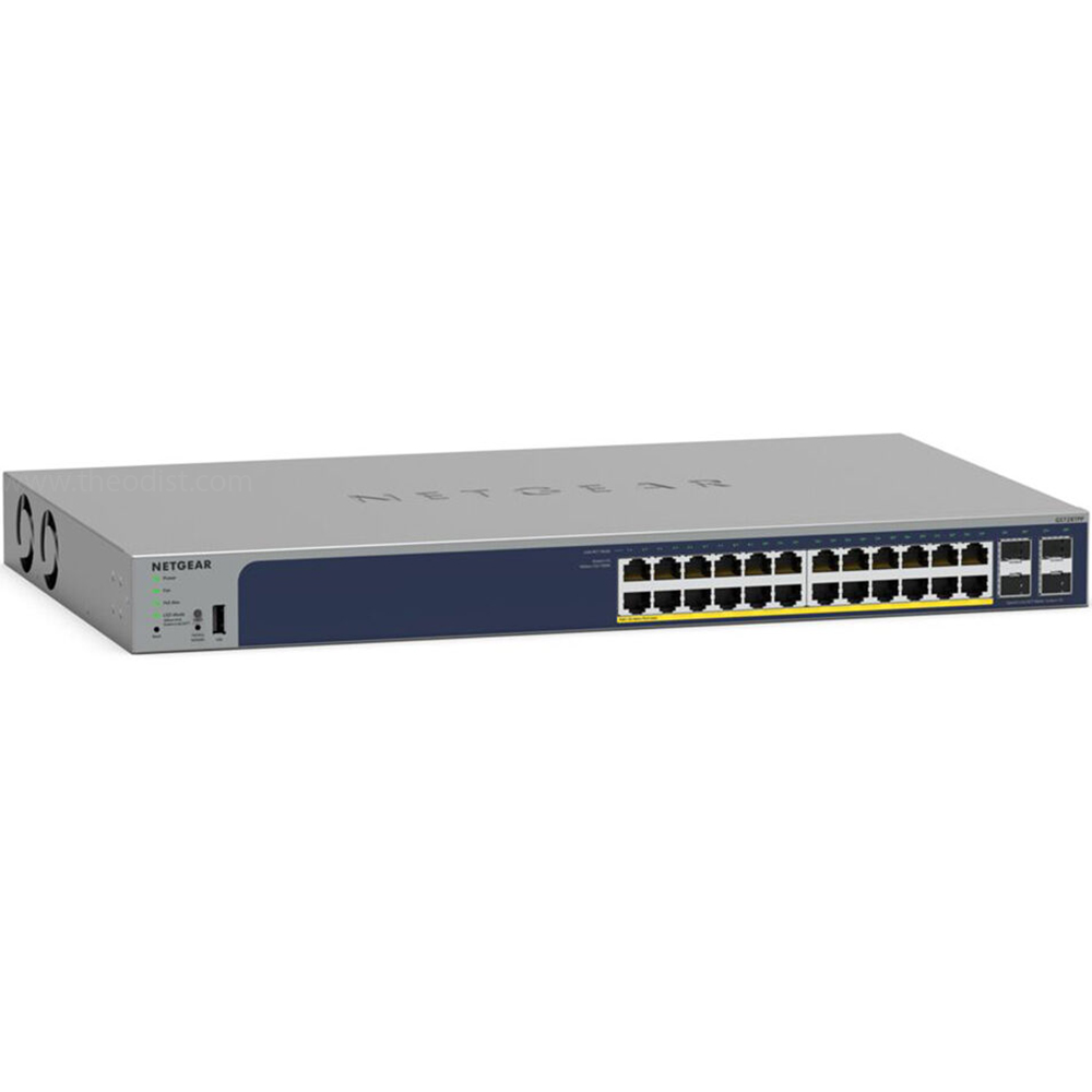 Netgear GS728TPP 24-Port Ethernet 4SFP PoE + Switch Smart Managed ...