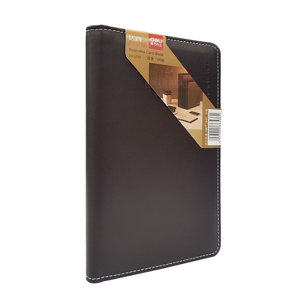 Deli 5792 Business Card Book 180 Cards - Theodist