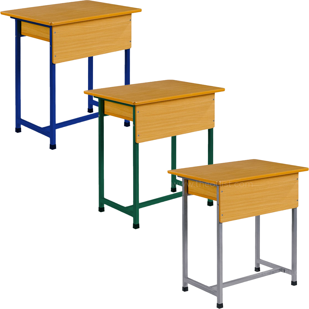 Student School Desk Children's Vintage Single Wooden School Desk With