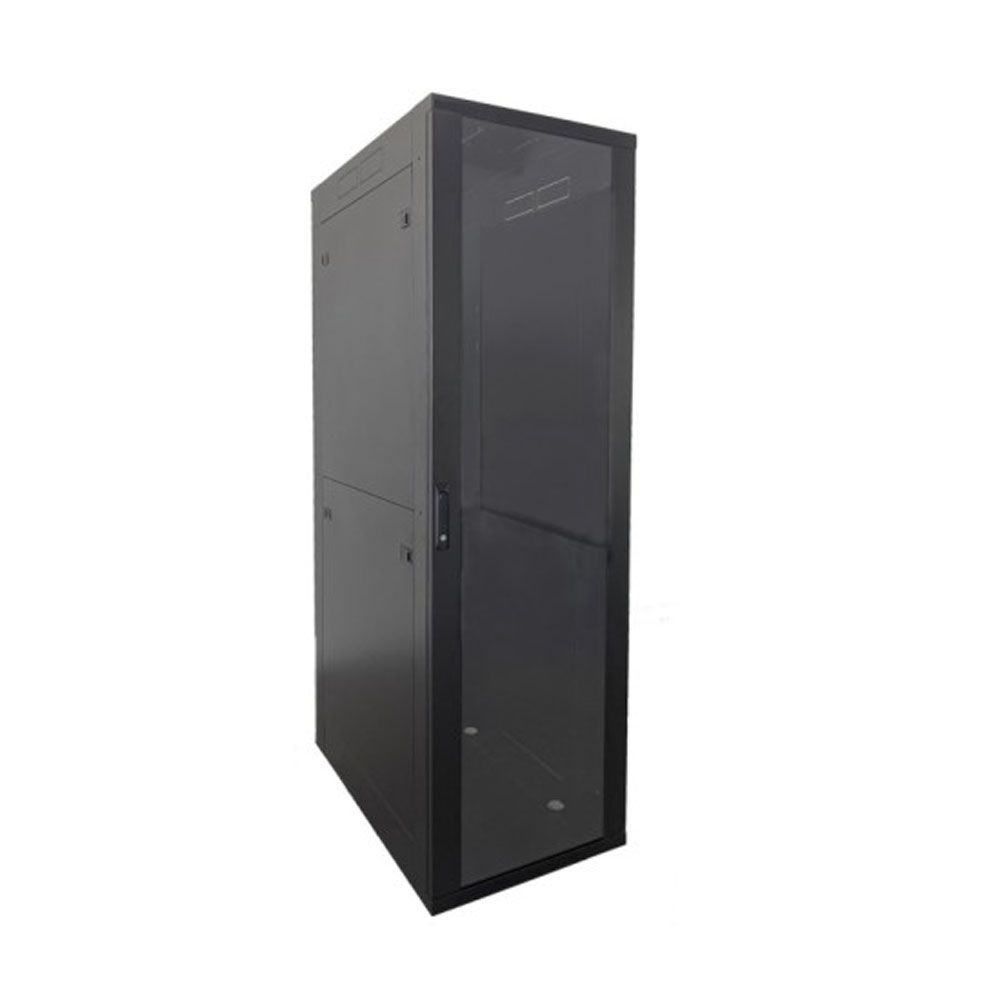 Sharkrack Standard Server Rack 600Wx1000D 42U Glass Solid Door ...