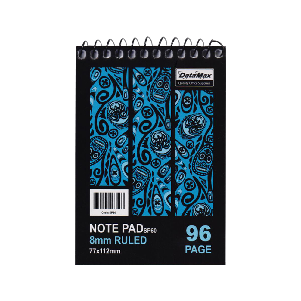 DataMax SP60 Spiral A7 Notebook 96 Page 8mm, 77x112mm | Theodist - Theodist