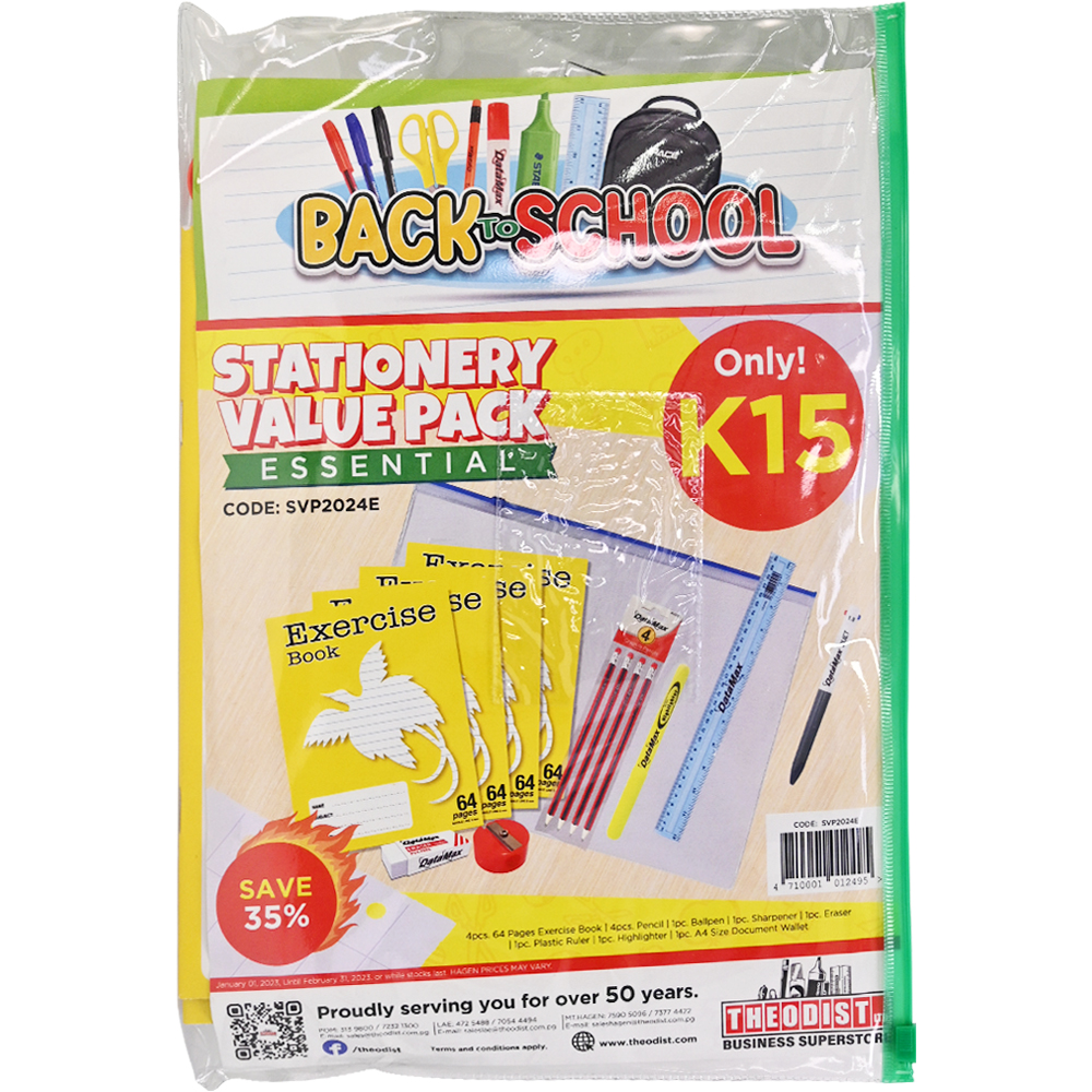 Stationery Value Pack Essential SVP2024E - Theodist