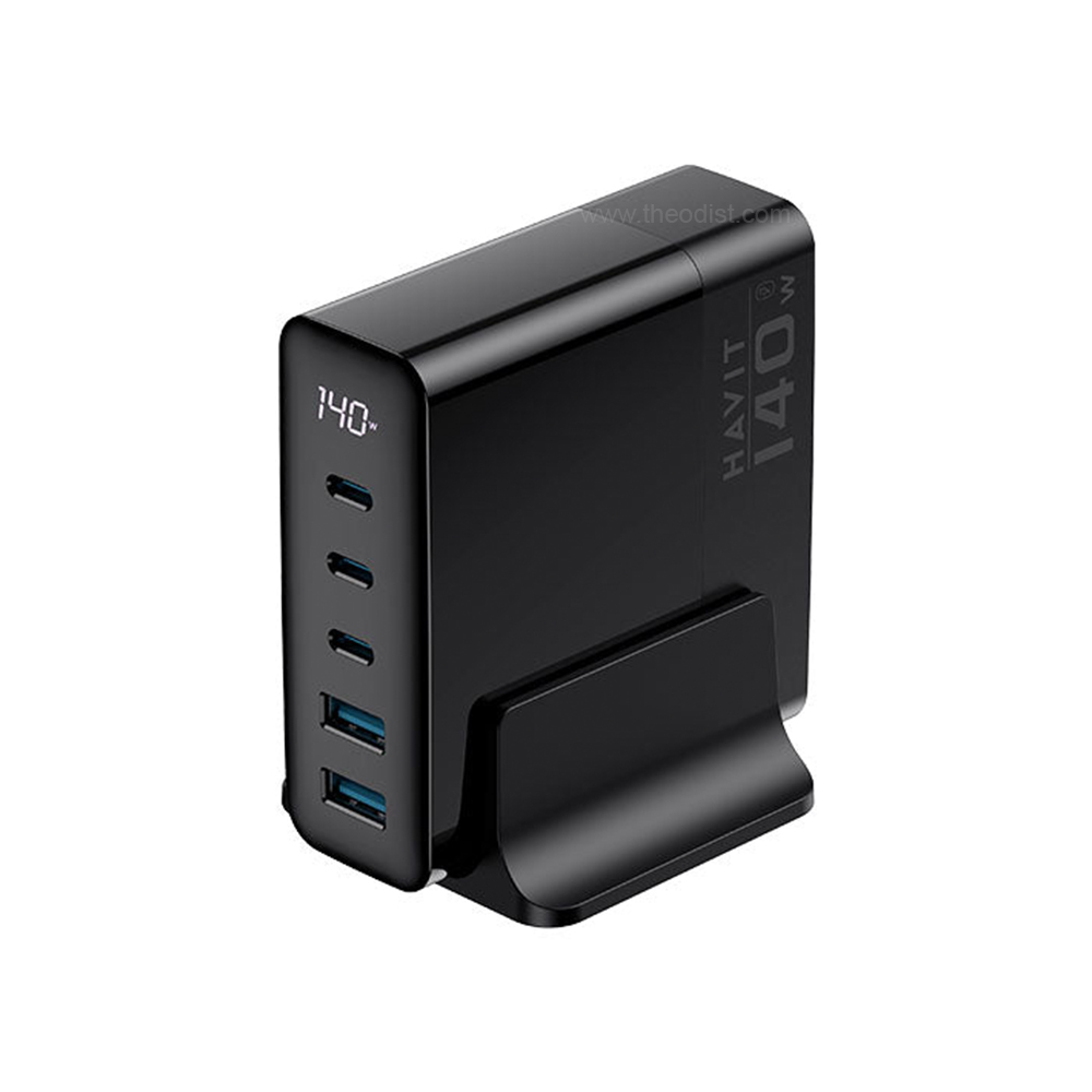 Havit UCLE004 Multi-Port High Speed Charger 140W - Theodist