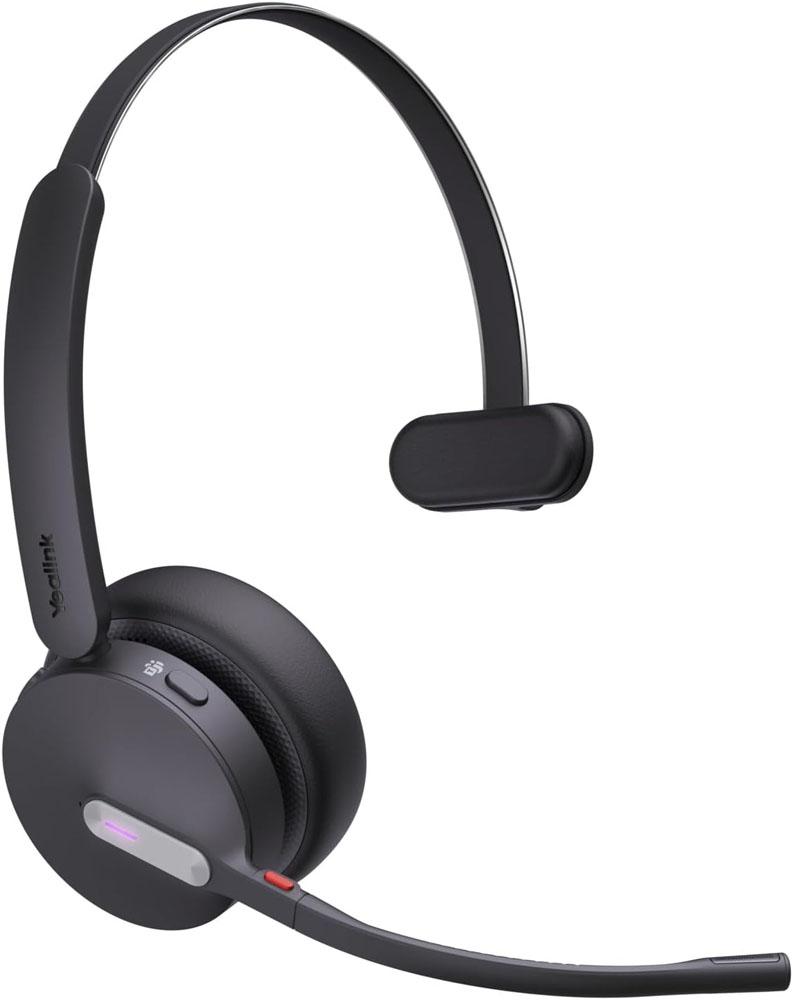 Yealink WH64 DECT & Bluetooth Wireless Headset Noise Cancellation ...