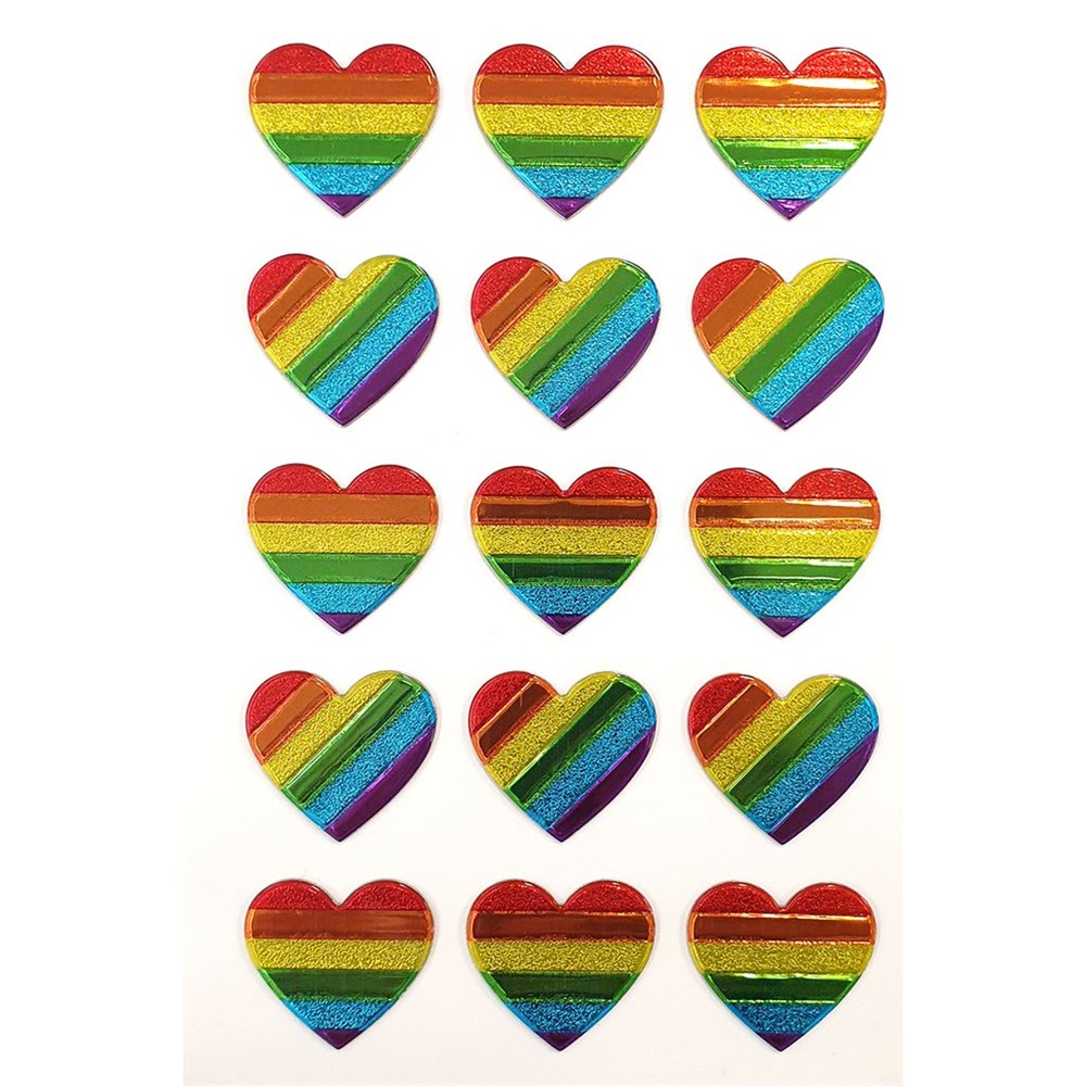 STICKER 3D RAINBOW HEART - Theodist - Theodist